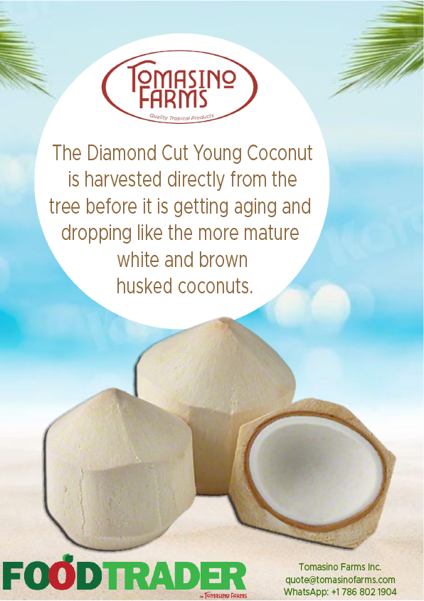 Diamond Cut Young Coconut › FoodTrader - Tomasino Farms, Inc
